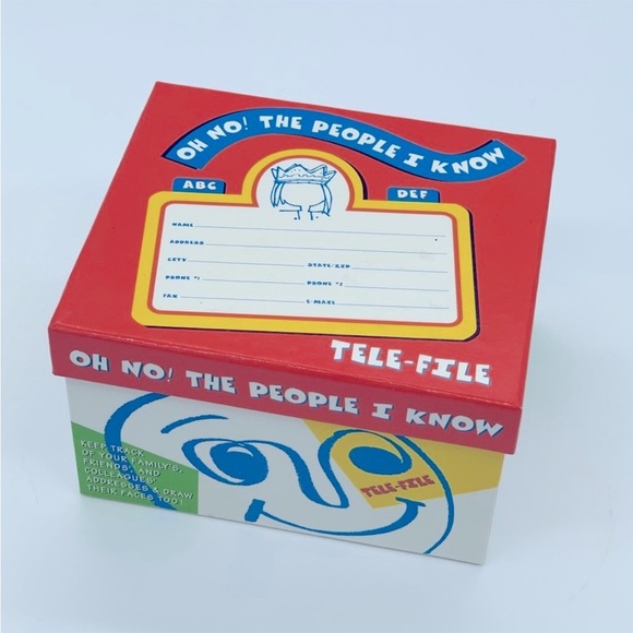 Tele-File | Toys | Telefile Vintage Telephone Index Card | Poshmark